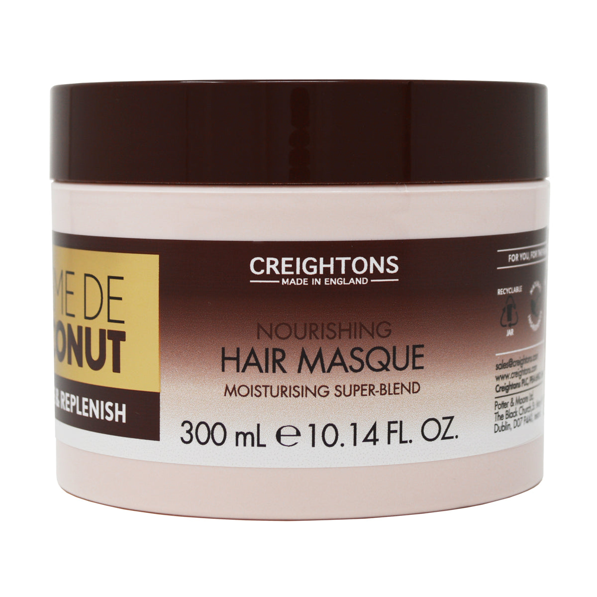 Crème de Coconut & Keratin Deep Conditioning Hair Masque 300ml – Creightons